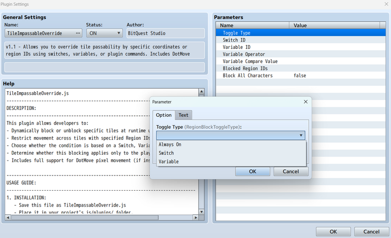 Smart Tile Control for RPG Maker MZ by BitQuest Studio