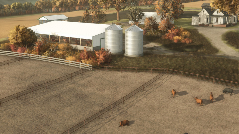 FS25 Feedlot Fence Pack by LJR Modding