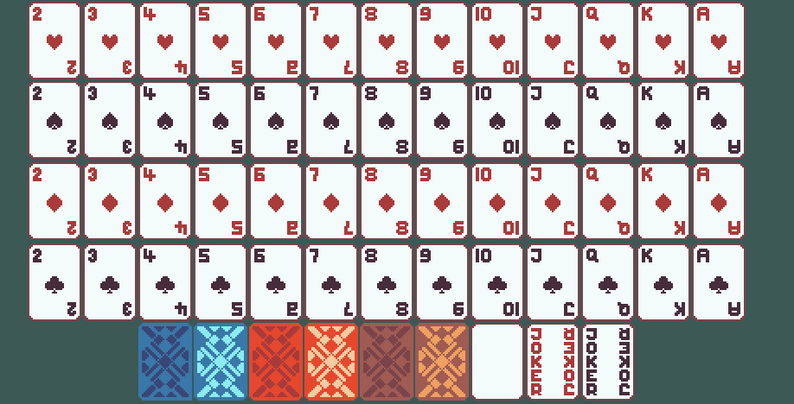 Pixel Playing Cards by SofuAssets