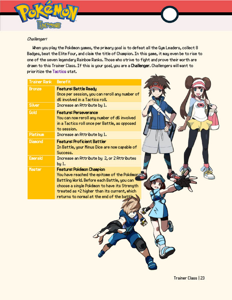 Pokemon Heroes TTRPG by underkhoalified