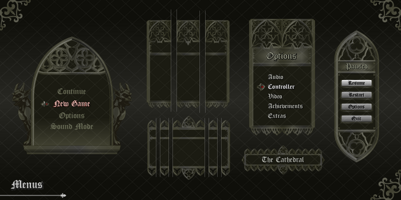 Medieval Gothic UI by GabrielaTot