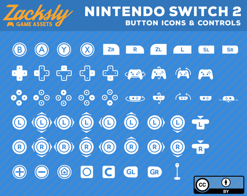 Switch 2 Button Icons and Controls by Zacksly