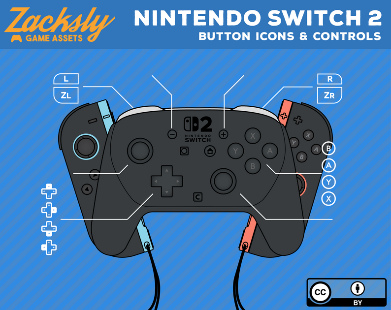 Switch 2 Button Icons and Controls by Zacksly
