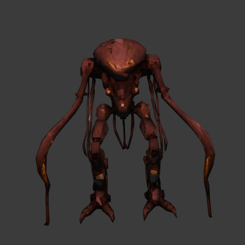 PSX-Style Biomechanical Horror Alien Pack by Hornero Estudio