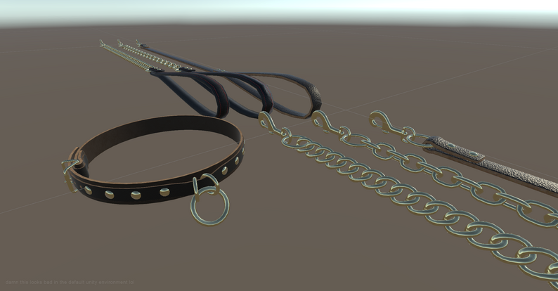 VRChat Simple Leash Pack & Thin Collar by Sav