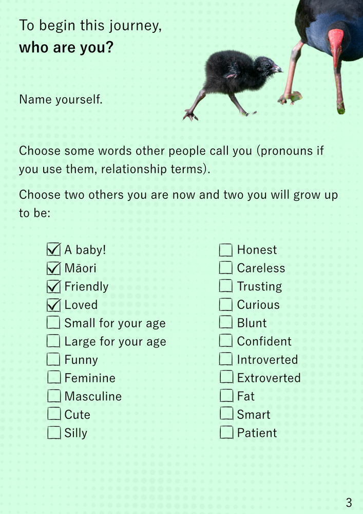 it is a beautiful day on the marae and you are a baby pūkeko by Oru Games