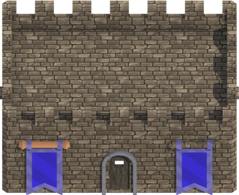 Castle Barracks 2d and 3d Asset by Seagull1914
