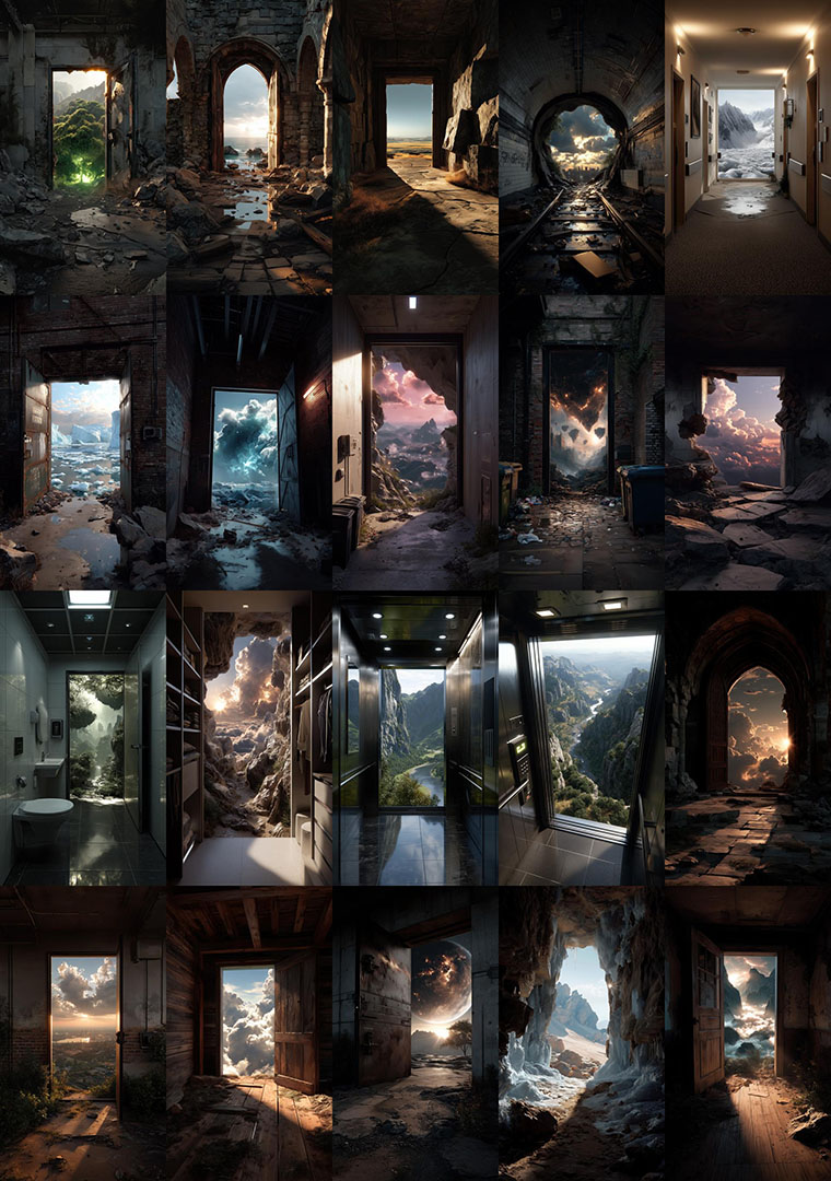 Dream Portals – 20 Surreal Gateway Images in Vertical Format by Digital Prophecy Lab