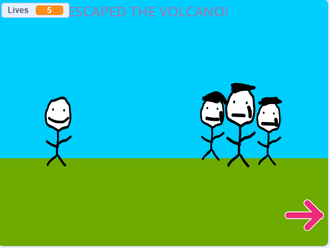 Stickman goes on a crazy adventure in a volcano! by mateothepotato