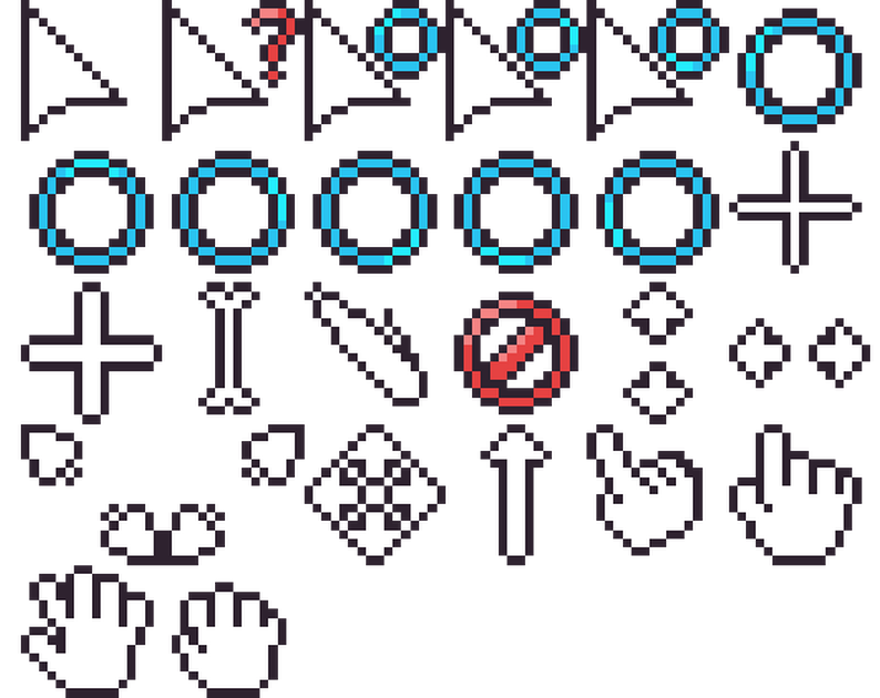 Simple Pixel Cursors by Gabl