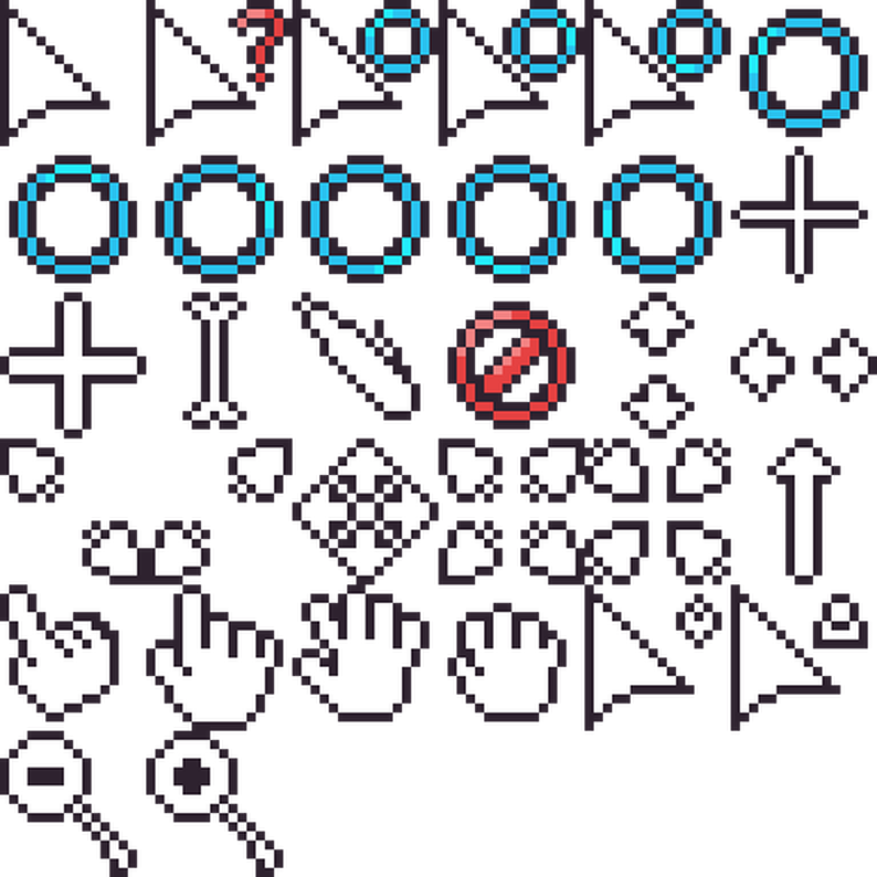 Simple Pixel Cursors by Gabl