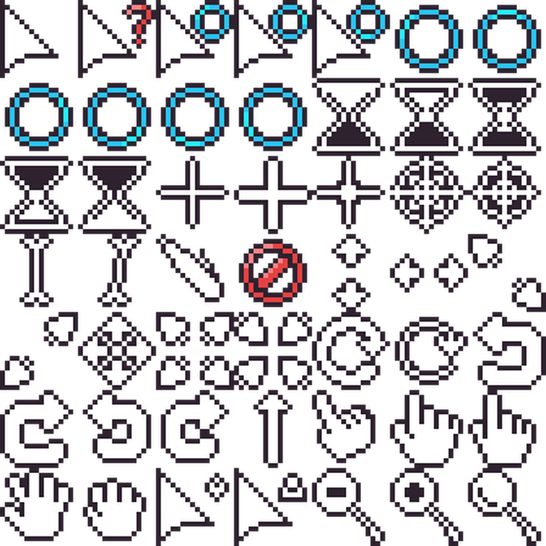 Simple Pixel Cursors by Gabl