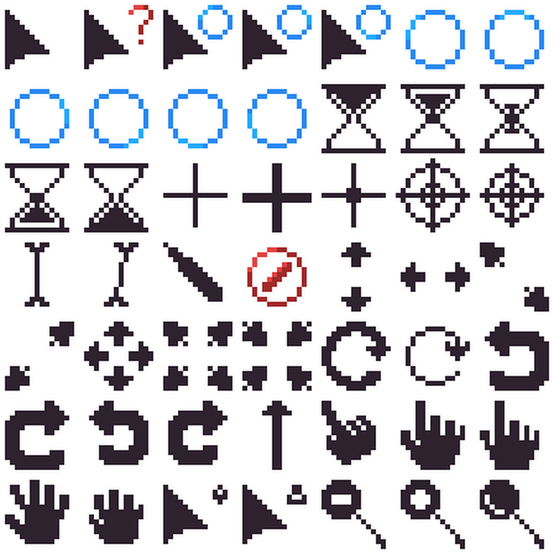 Simple Pixel Cursors by Gabl