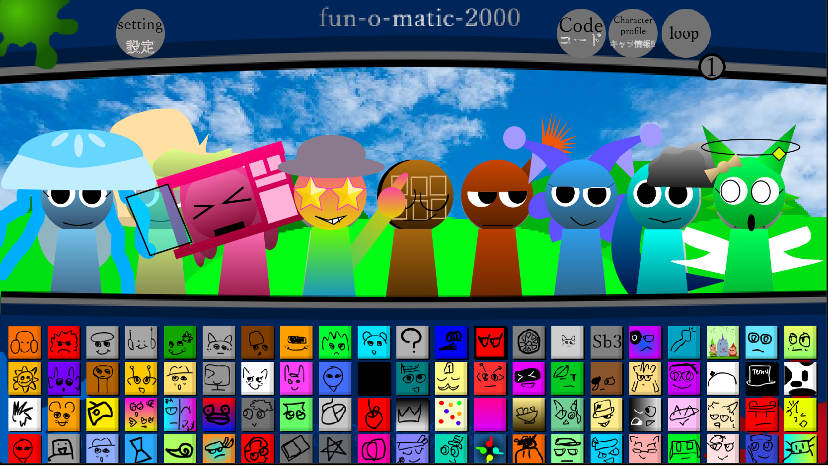 sprunki 1996 OCs (free sprunki game) by maguro157