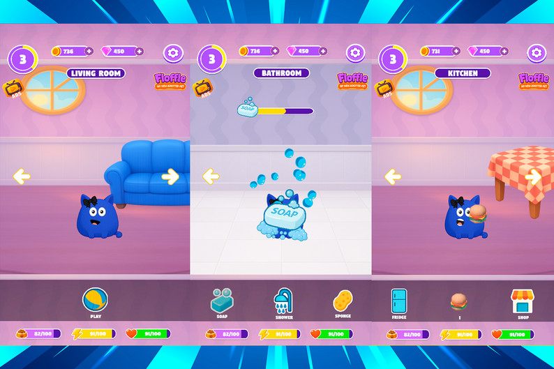 Virtual Pet Game Template - Complete Game by BizachiCode