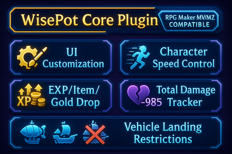 WisePot Free Plugins - RPG MAKER MZ by WisePot^