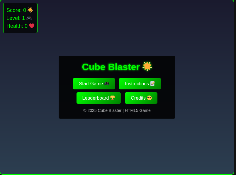 Cube Blaster by QwedHub