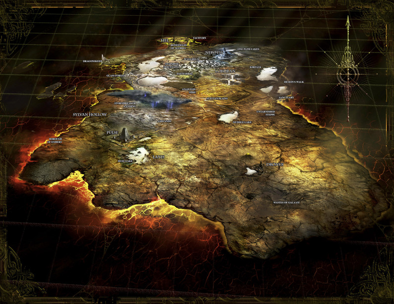 Shattered World Map by It's Never Dark Enough