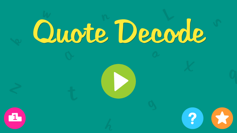 Quote Decode - Quote Game by Digital Elixir
