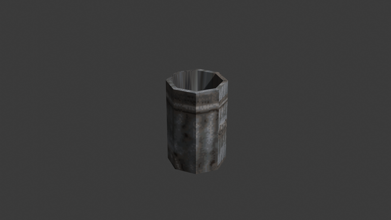 Low Poly PSX-PS1 Urban Props Pack – Street Bench, Trash Can ...