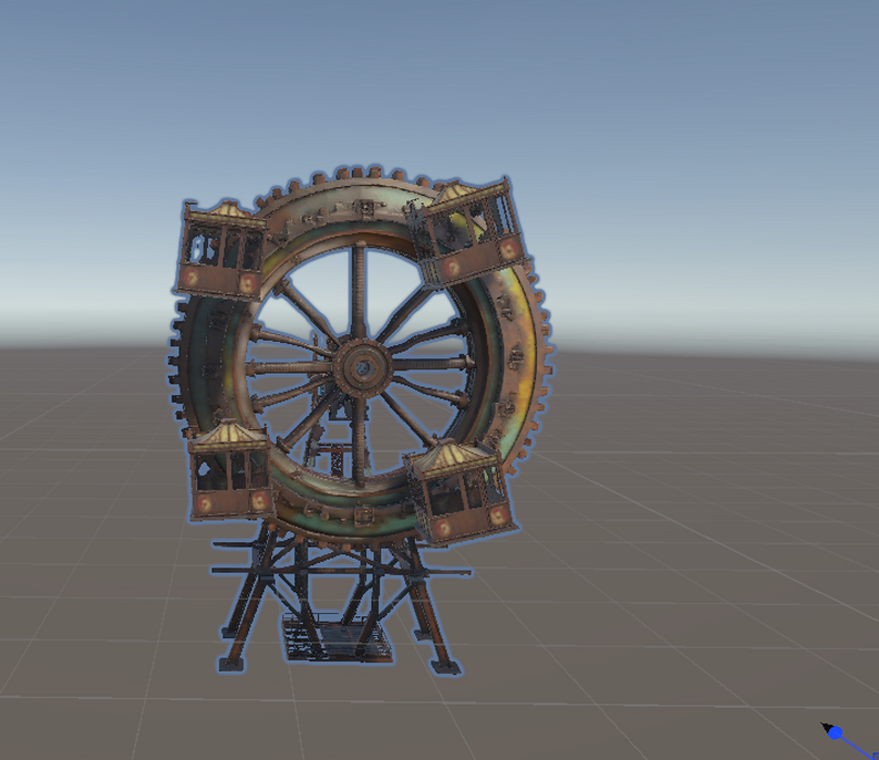 Steampunk Rustic Nightmare Ferris Wheel by LuckyLeni