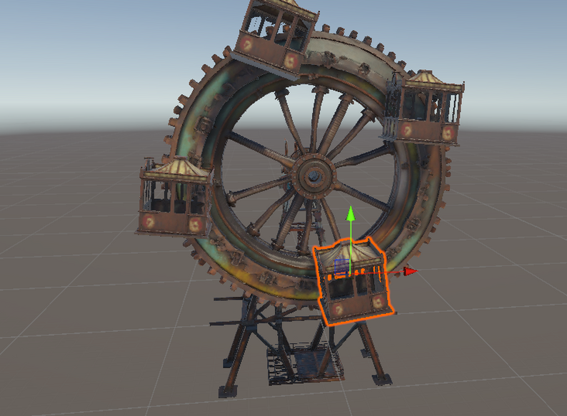 Steampunk Rustic Nightmare Ferris Wheel by LuckyLeni