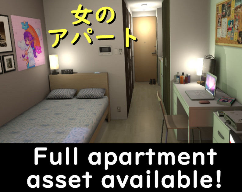 Bedroom Desk - low-poly PS1/PS2 style by BitSoft