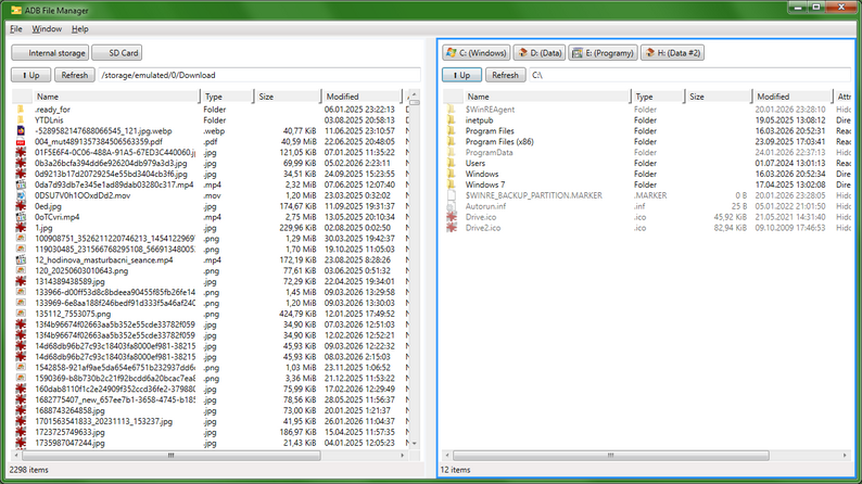 ADB File manager by GhostMiner