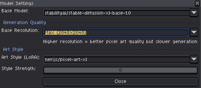 PixelAI - Local AI Pixel Art Directly in Aseprite by red335
