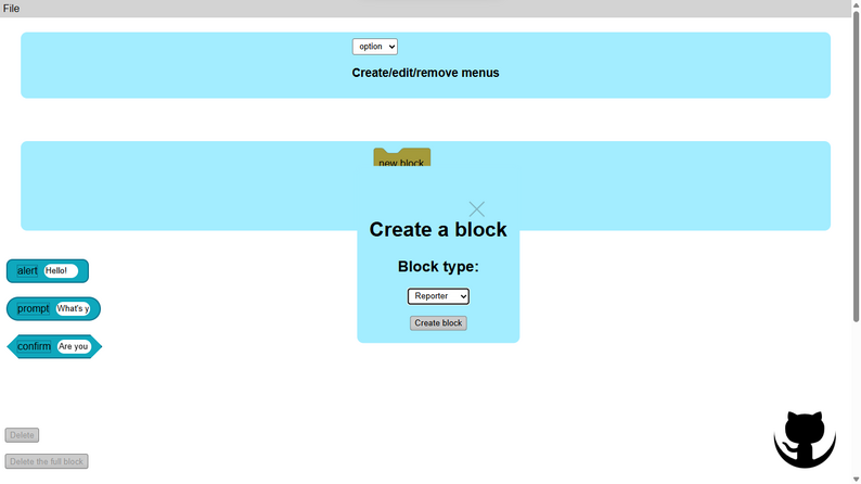TurboWarp Extension Creator by SamuelLouf
