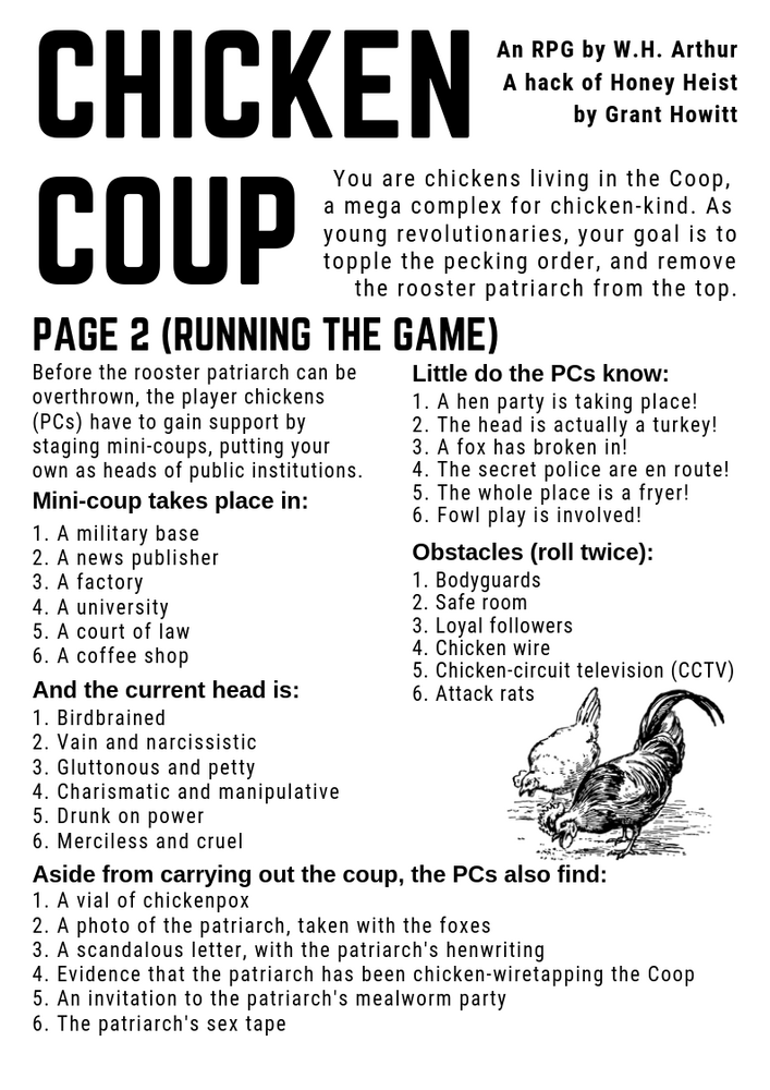 CHICKEN COUP by W.H. Arthur