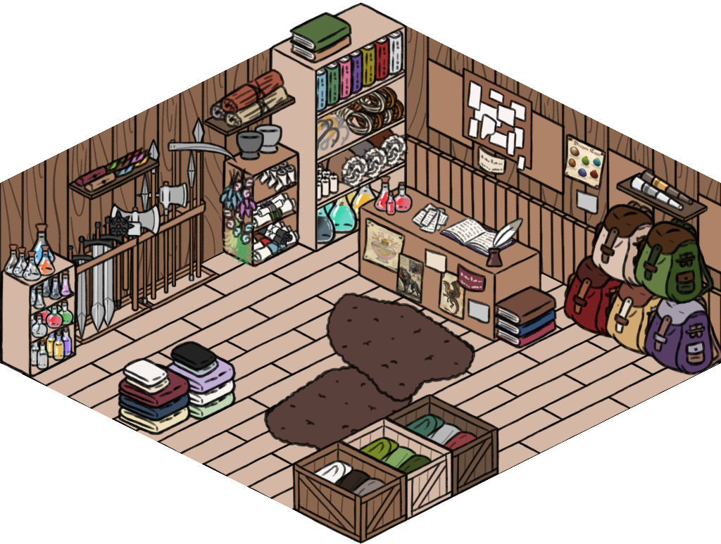 Adventurer Magic RPG Shop by MaelleMarylloup