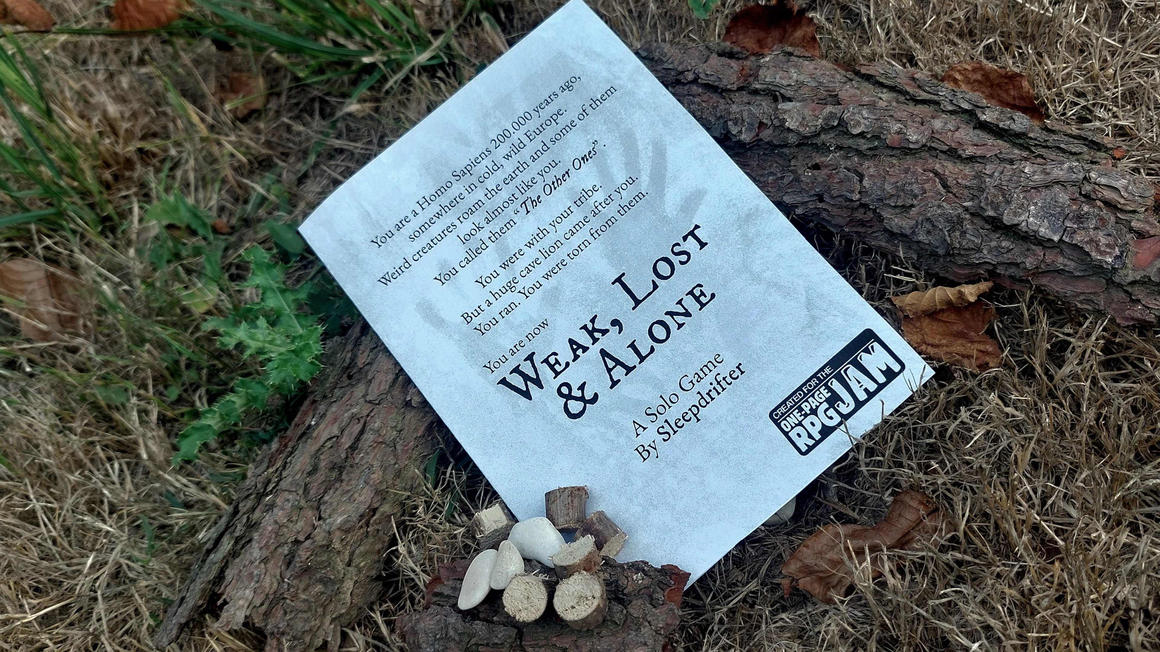 Weak, Lost & Alone - A Solo One Page Survival Game by Sleepdrifter