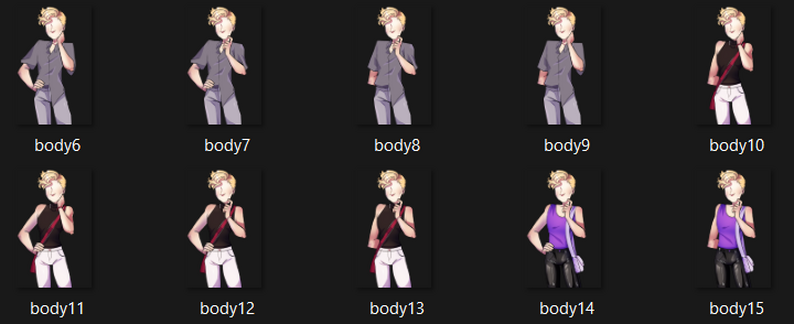 VN SPRITE Asset Blonde Male by DrownInNoodles
