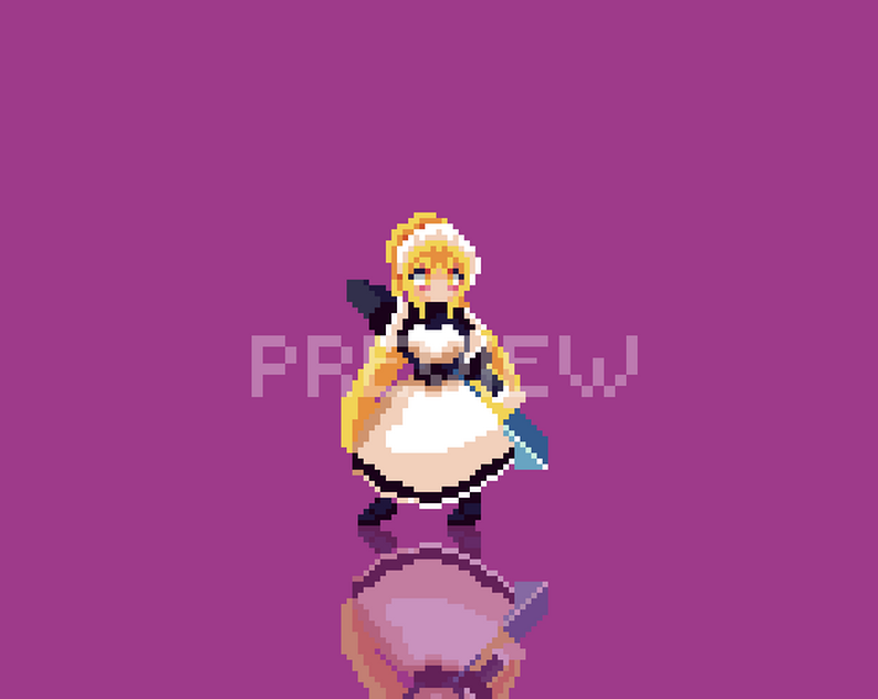 Battle Maid 2D Pixel Art by Josee