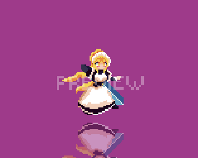 Battle Maid 2D Pixel Art by Josee