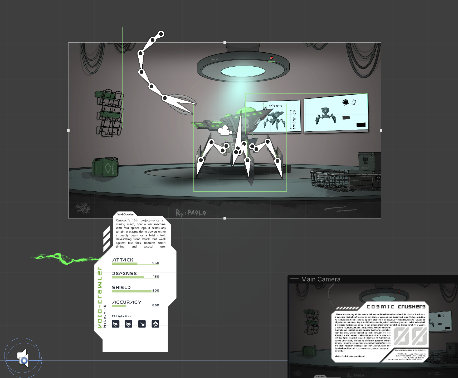 Cosmic Crushers - Interactive Illustration by Paolo16