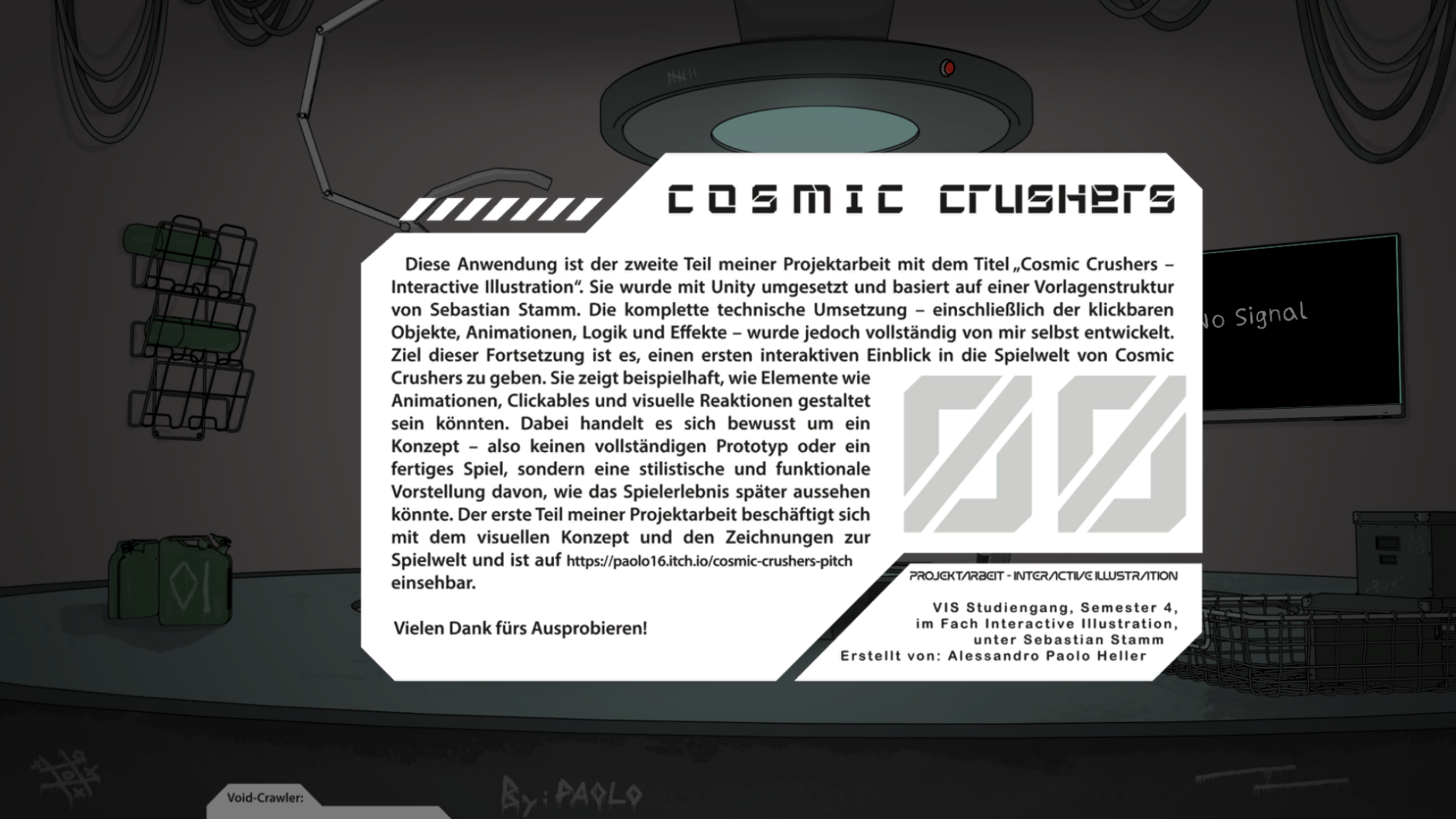 Cosmic Crushers - Interactive Illustration by Paolo16