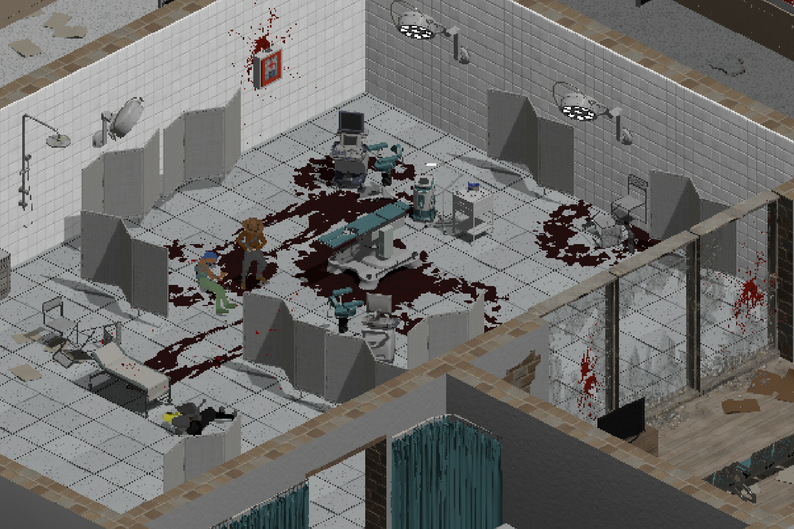 Zombie Interior - HD Isometric Tileset by SmallScaleInt