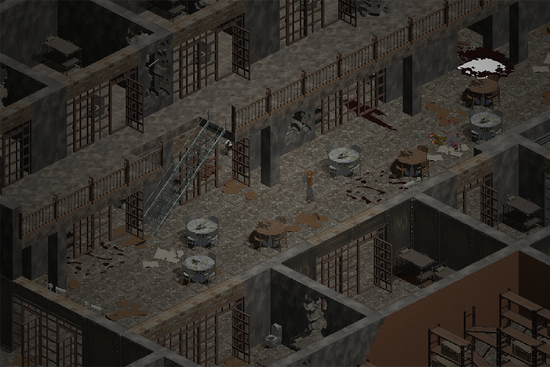 Zombie Interior - HD Isometric Tileset by SmallScaleInt