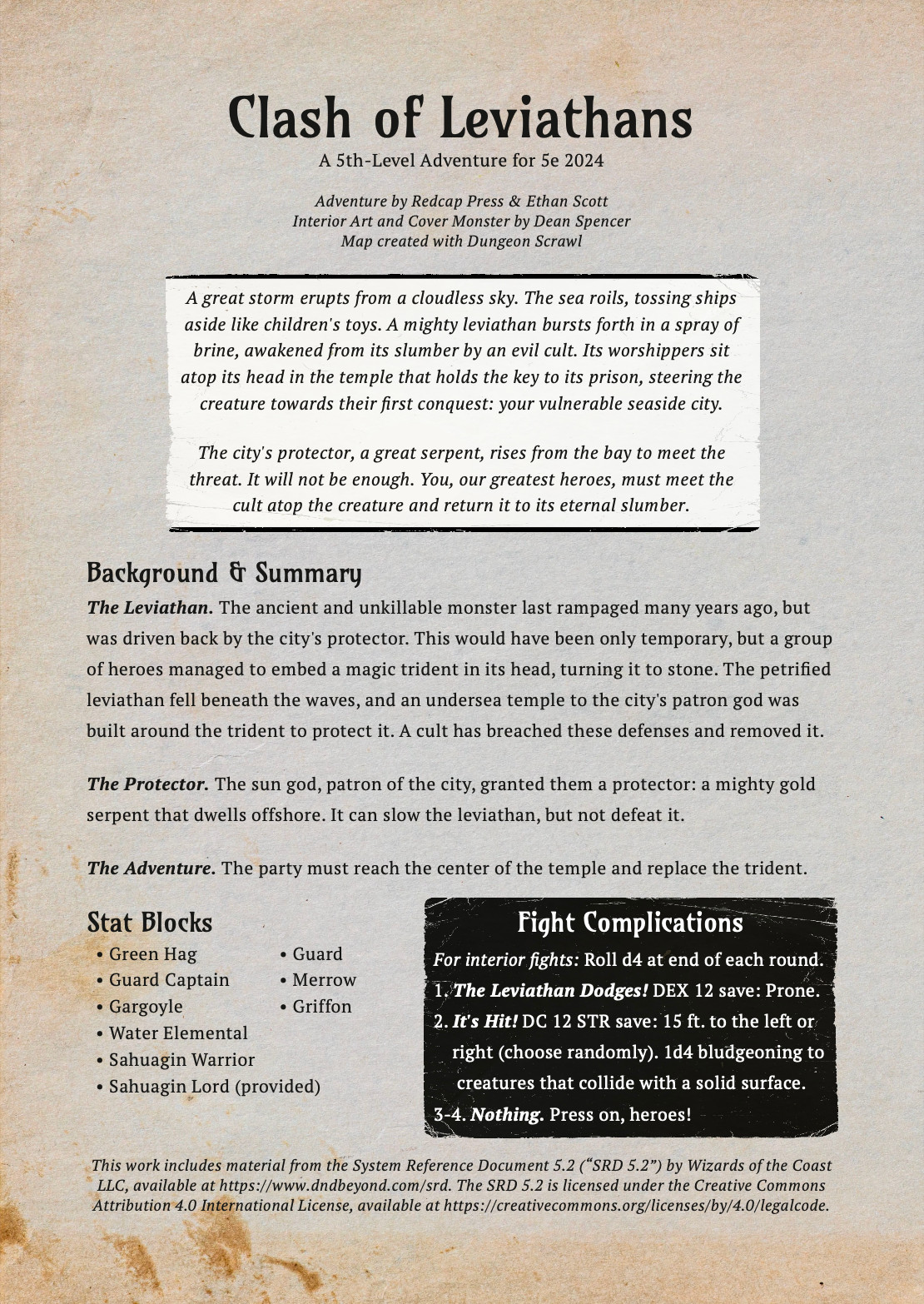 Clash of Leviathans by Redcap Press