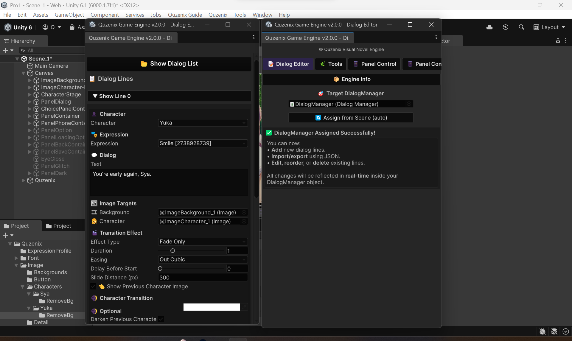 Quzenix VN Engine Pro v2.0.0 – Complete Visual Novel Engine for Unity ...