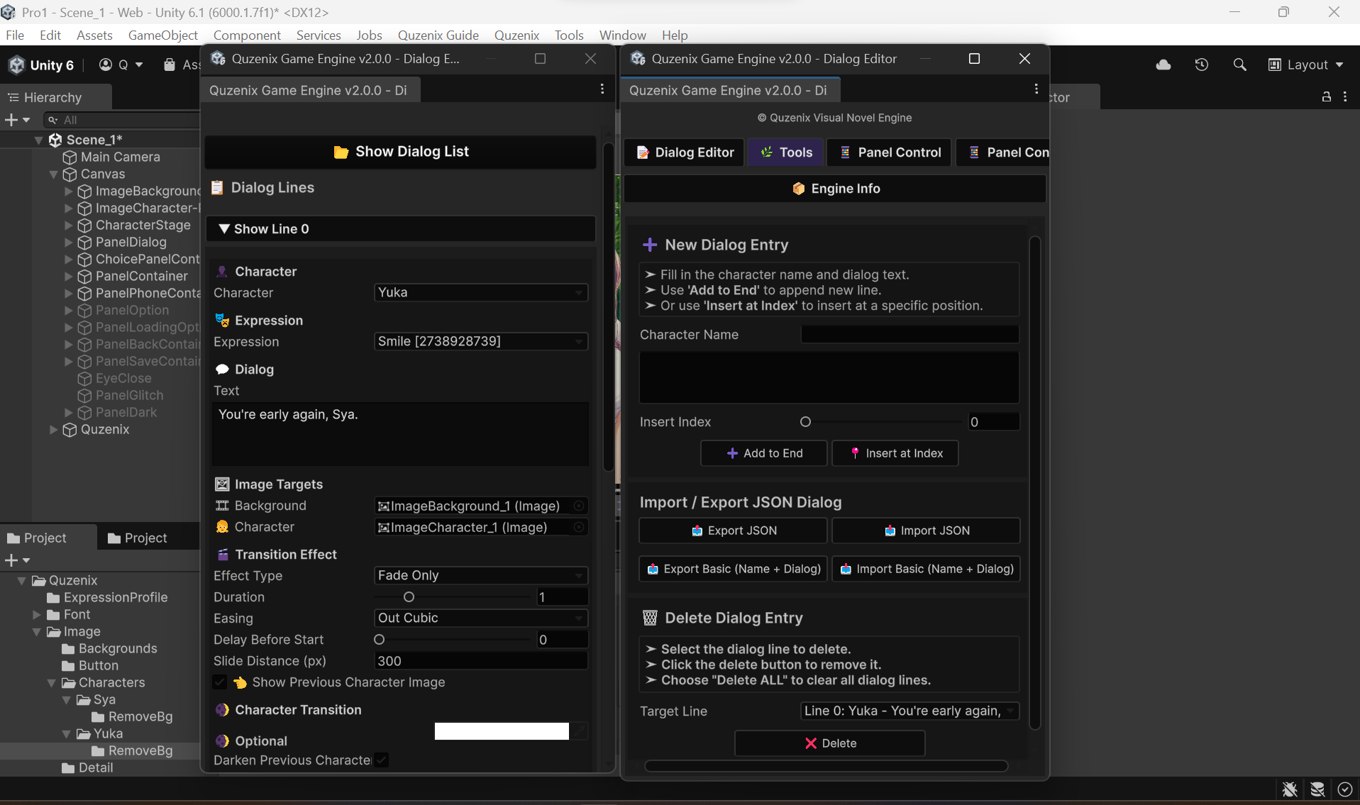 Quzenix VN Engine Pro v2.0.0 – Complete Visual Novel Engine for Unity by Quzenix