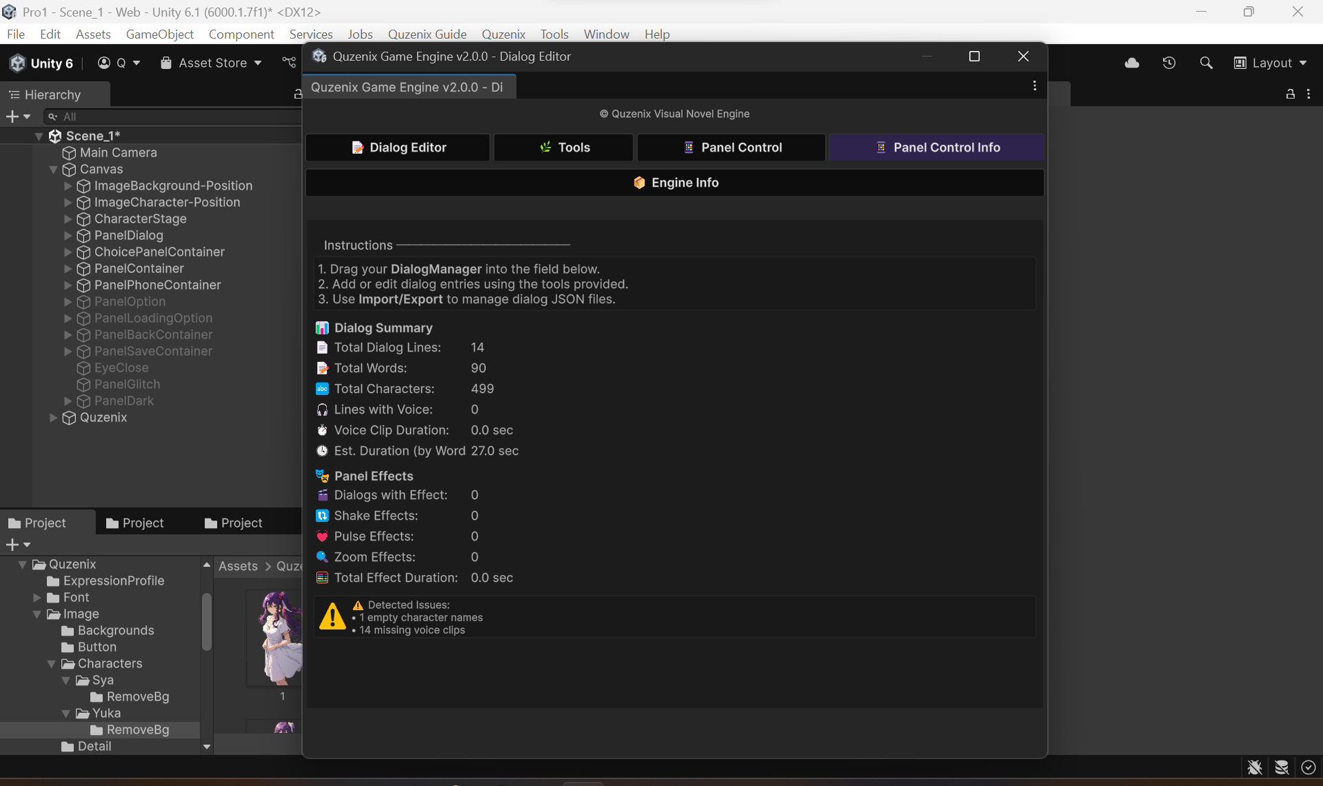 Quzenix VN Engine Pro v2.0.0 – Complete Visual Novel Engine for Unity by Quzenix