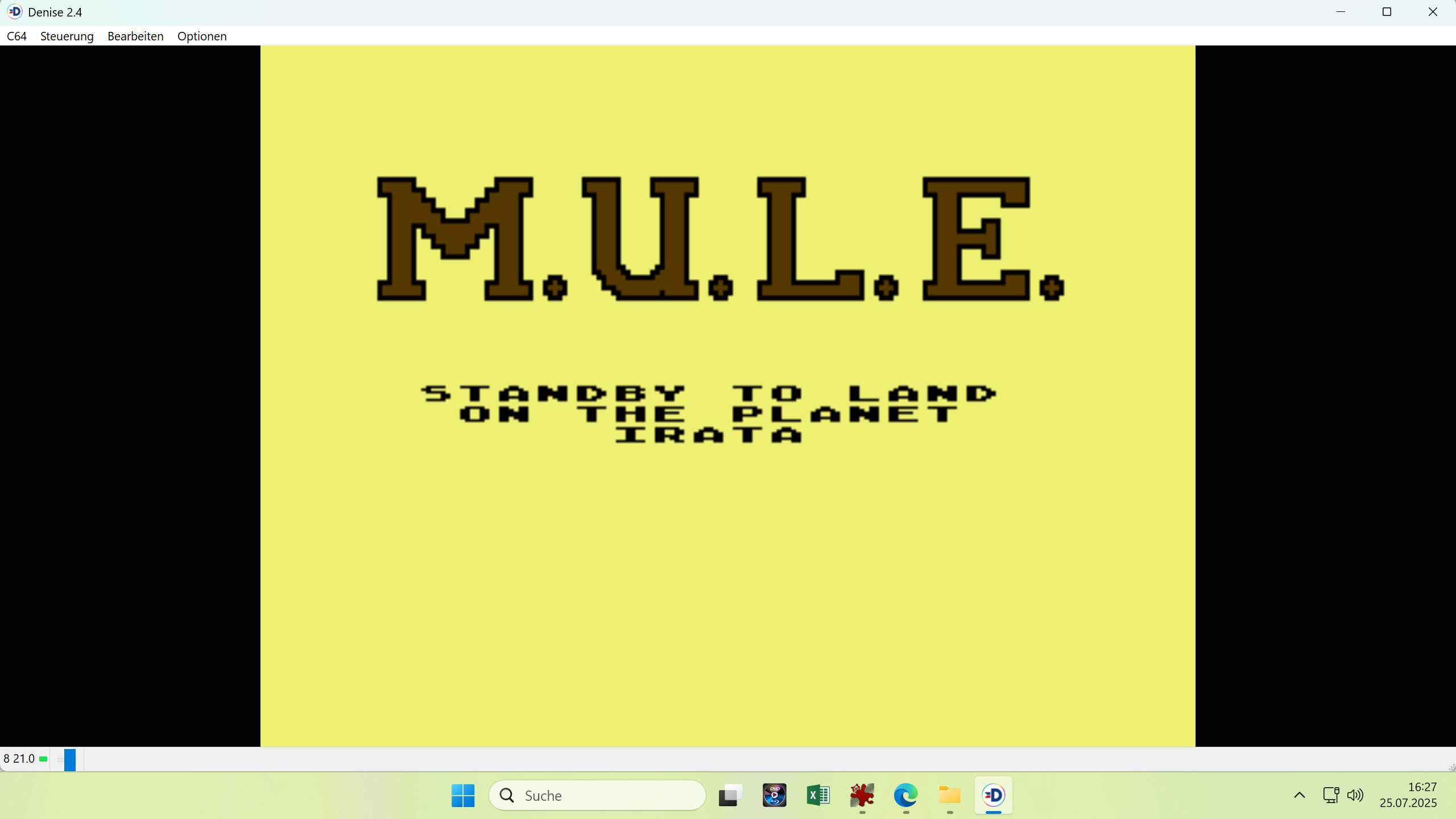M.U.L.E. Original C64 auf Windows 11 by MULE8888