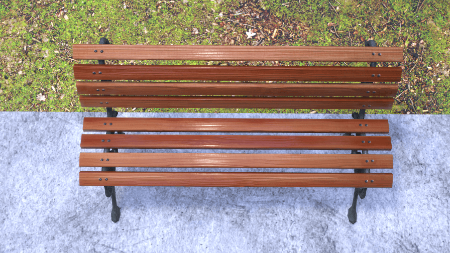 Park Bench - Brazilian Road Props by Nayvos