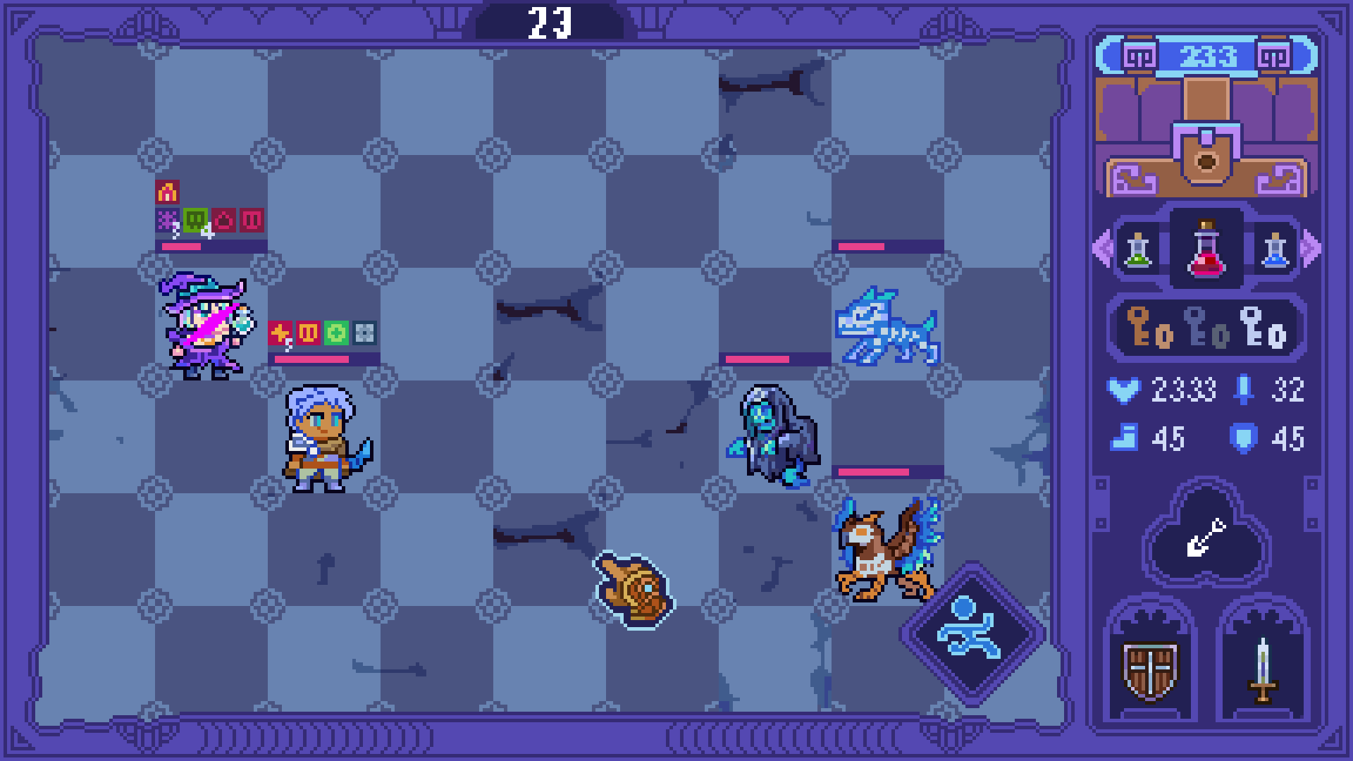 Magic Tower style pixel art asset(BUFF) by catpaper