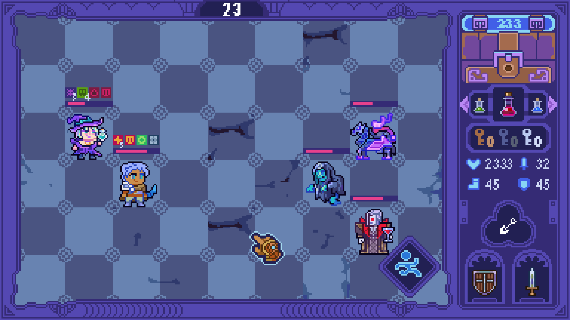 Magic Tower style pixel art asset(BUFF) by catpaper