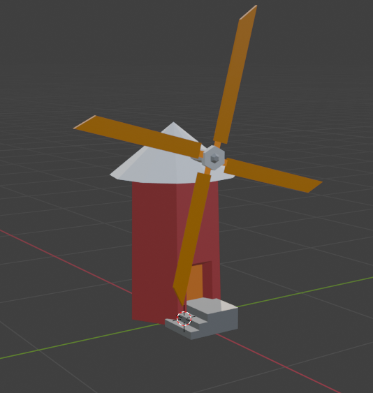 Low Poly 3D Mill by Kubuz520