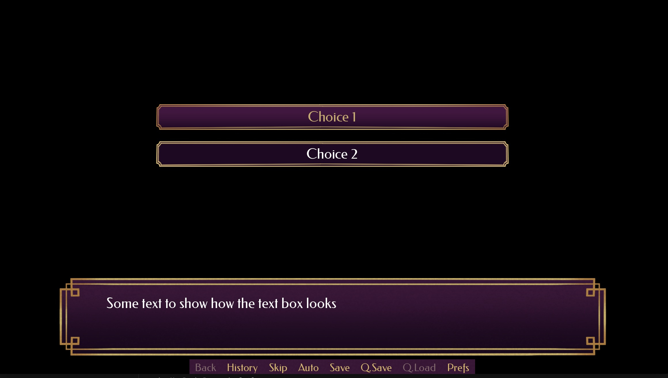 Art Deco Visual Novel GUI Template by Spiral Atlas